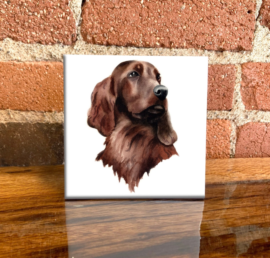 Irish Setter Ceramic Tile Irish Setter Decorative Tile Dog Lover Gift ...