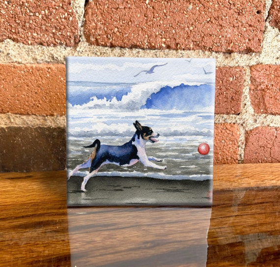 Rat Terrier Ceramic Tile Rat Terrier Decorative Tile Dog | Etsy