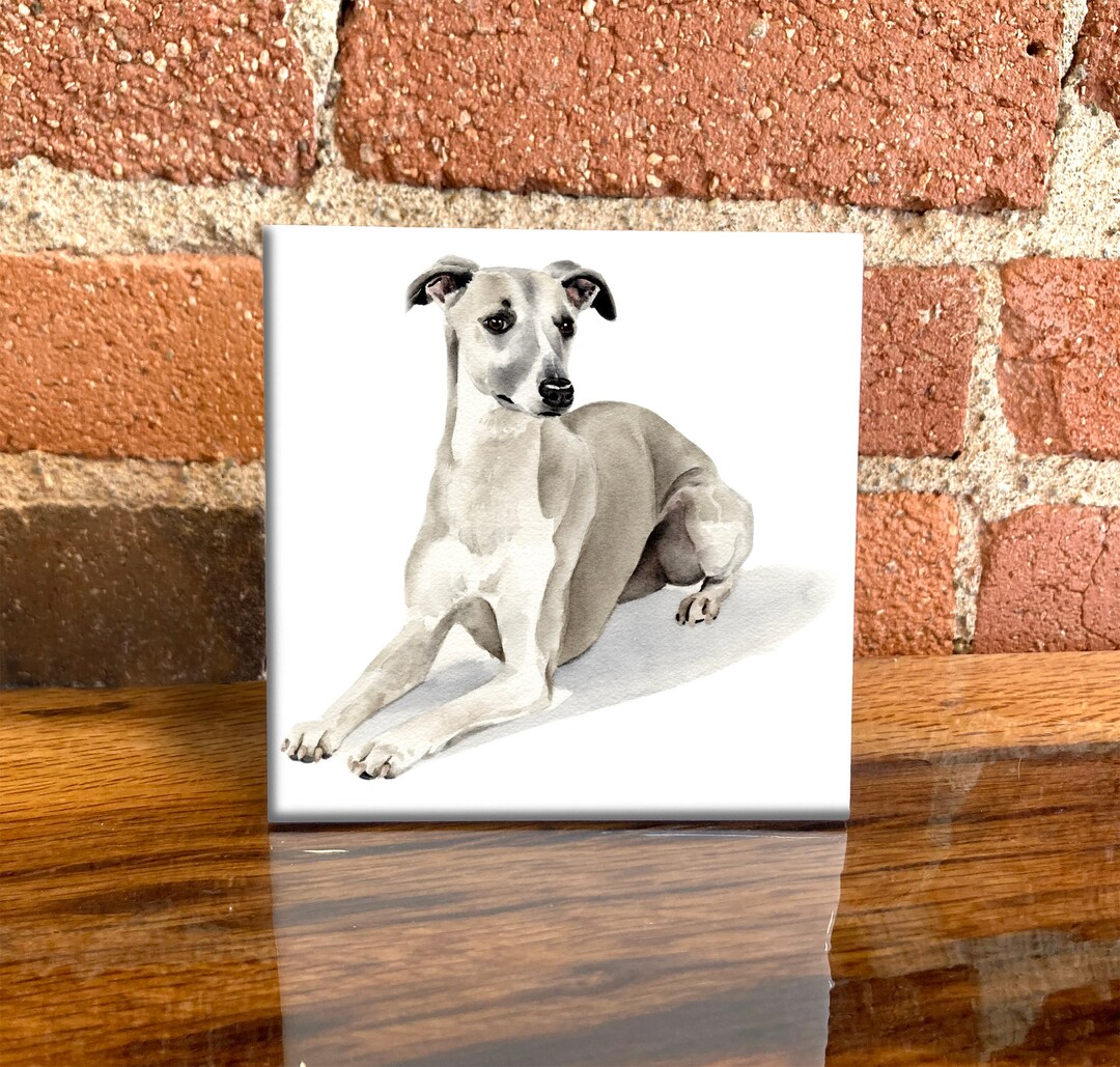 Whippet Ceramic Tile - Whippet Decorative Tile - Dog Lover Gift ...