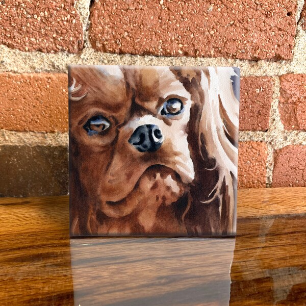 Ceramic Cavalier King Charles Spaniel Porcelain - Etsy