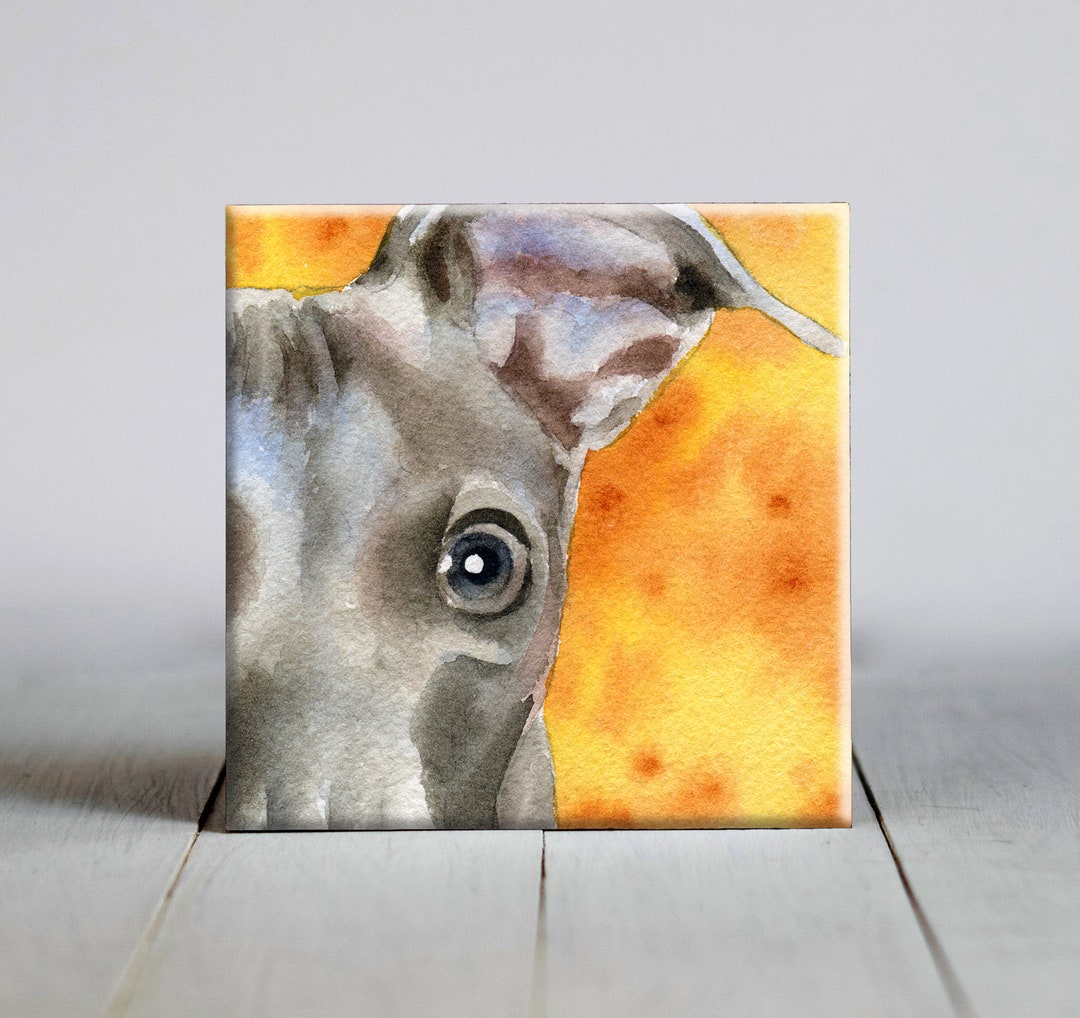 Italian Greyhound Ceramic Tile Italian Greyhound Decorative - Etsy