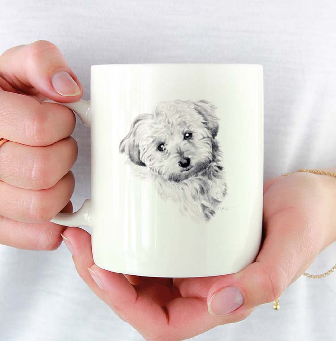 Cockapoo Custom 11oz Mug With Dog Art Featuring Watercolor Painting by ...
