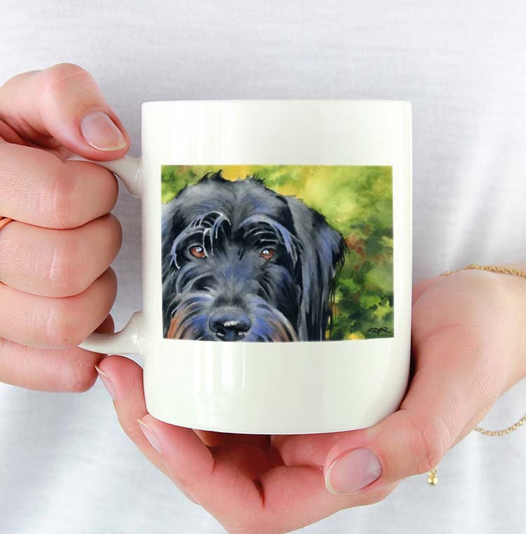Labradoodle Custom 11oz Mug With Dog Art Featuring Watercolor Painting ...