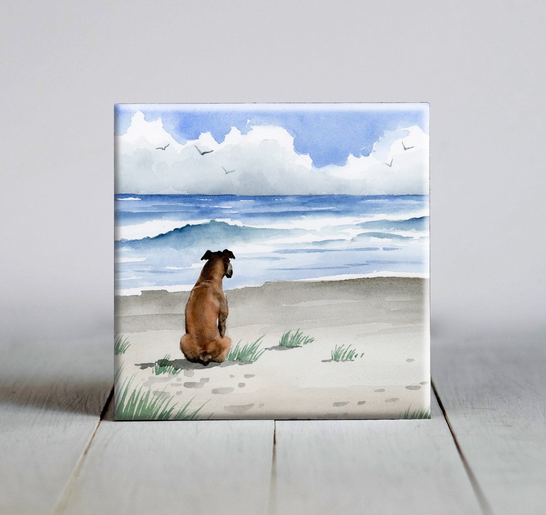 Boxer Ceramic Tile - Boxer Decorative Tile - Dog Lover Gift - Unique ...