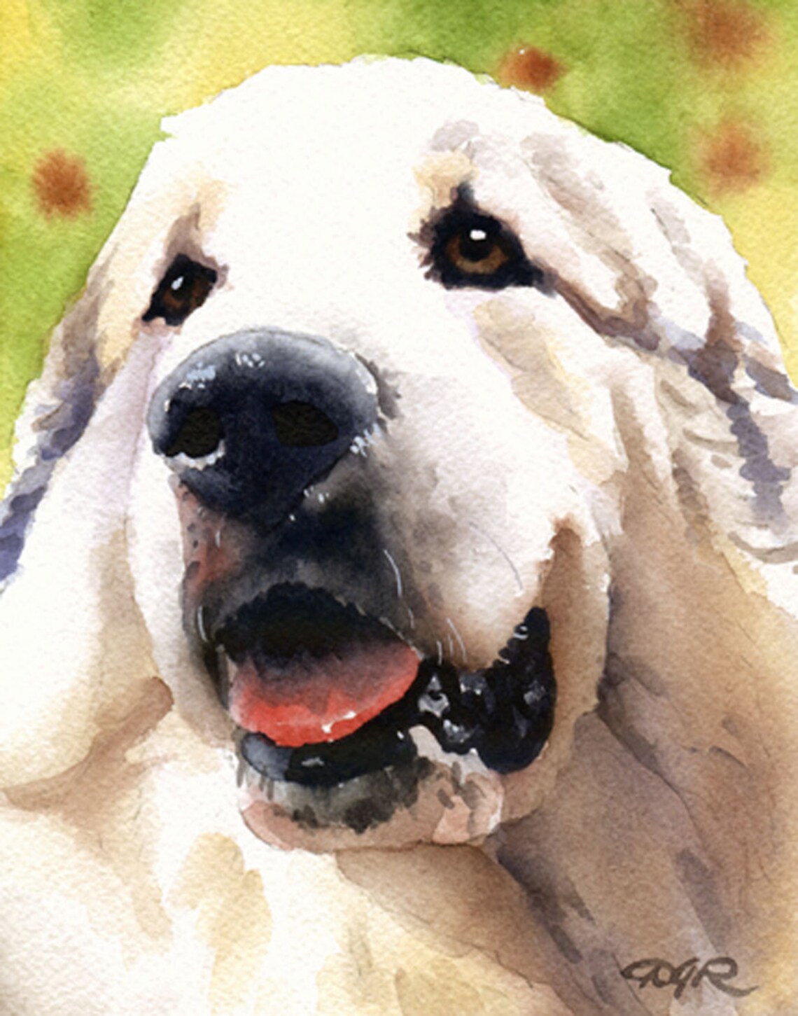 GREAT PYRENEES Art Print by Watercolor Artist DJ Rogers - Etsy