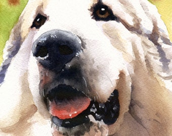 GREAT PYRENEES Pencil Drawing Art Print by Artist DJ Rogers | Etsy