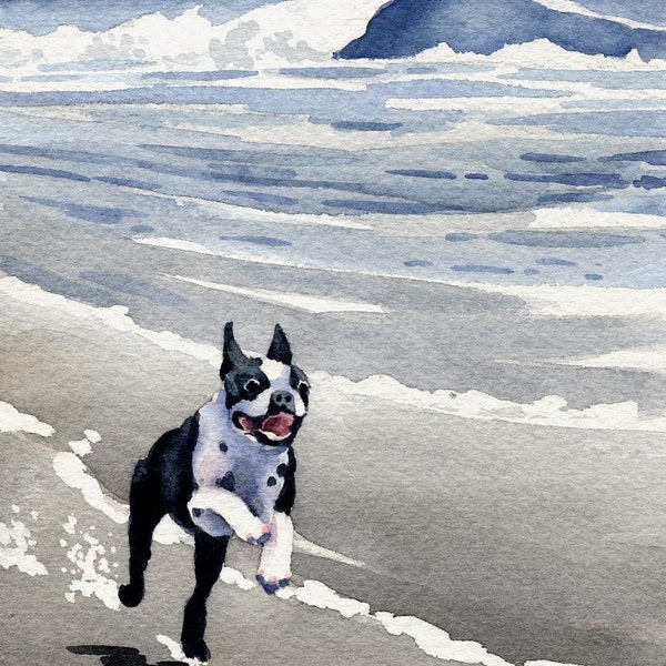 Boston Terrier Art - Etsy