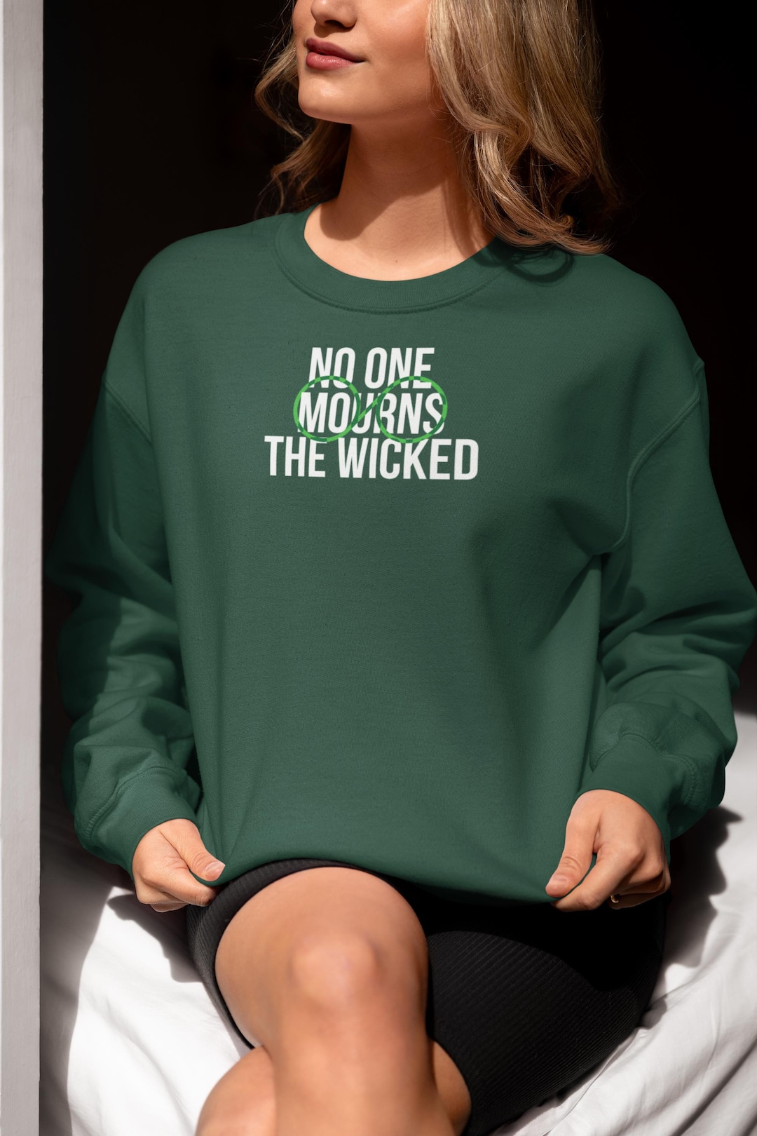 No One Mourns the Wicked, Witch Symbol Sweatshirt - Etsy