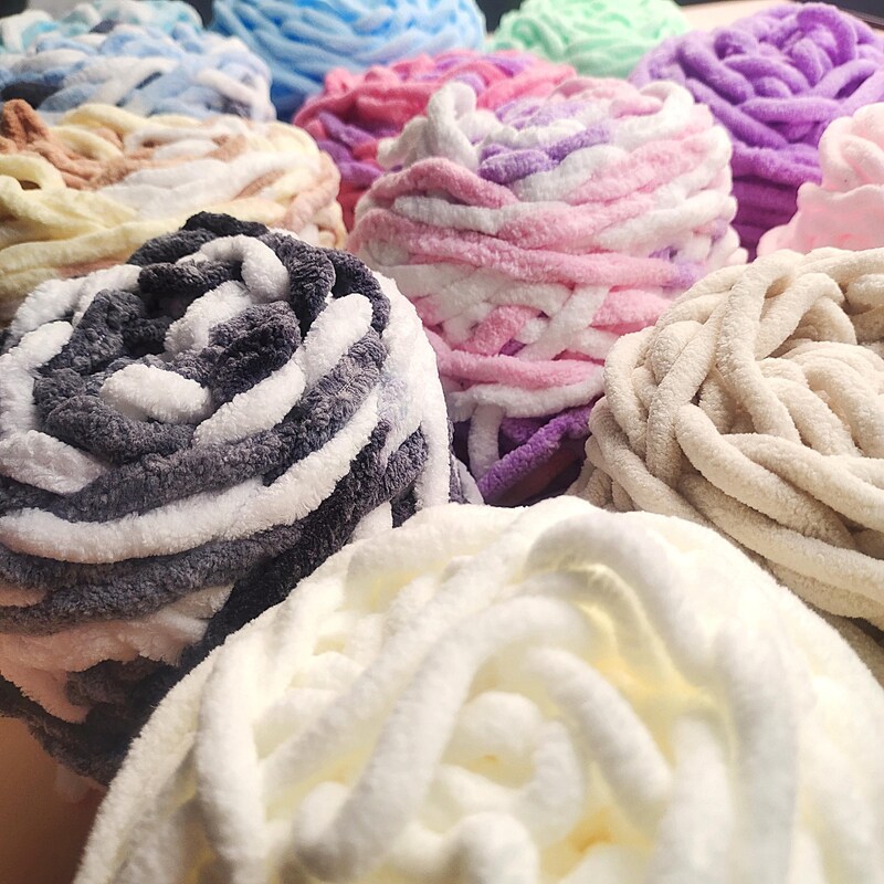 Jumbo Chenille Yarn - Etsy