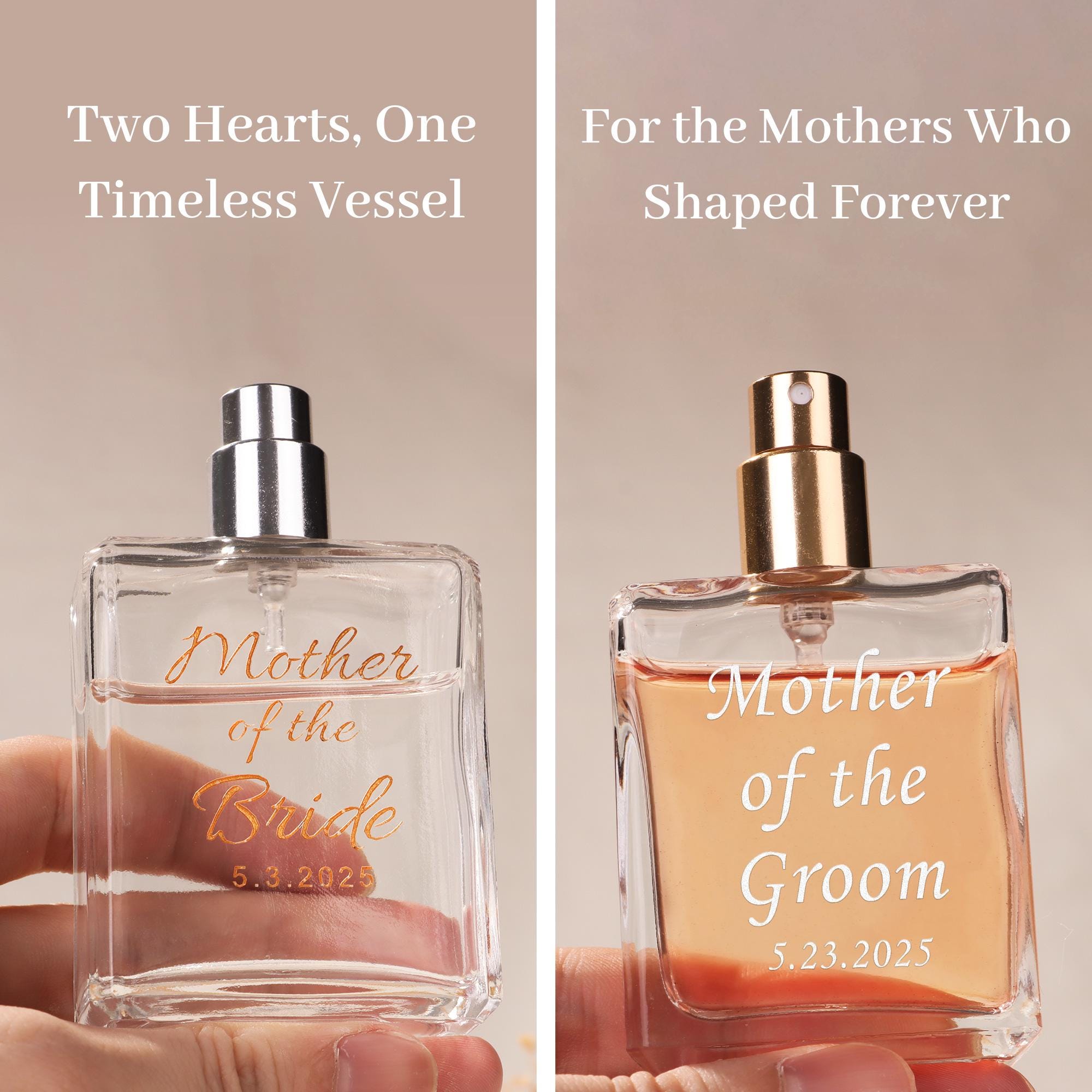 Personalized Engraved Perfume Empty Bottle | Mother of Bride & Mother ...