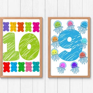 Customizable Classroom Resources-supplies -colorful Numbers for ...