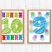 Colorful Classroom Numbers Print – Bulletin Board Decor (digital ...