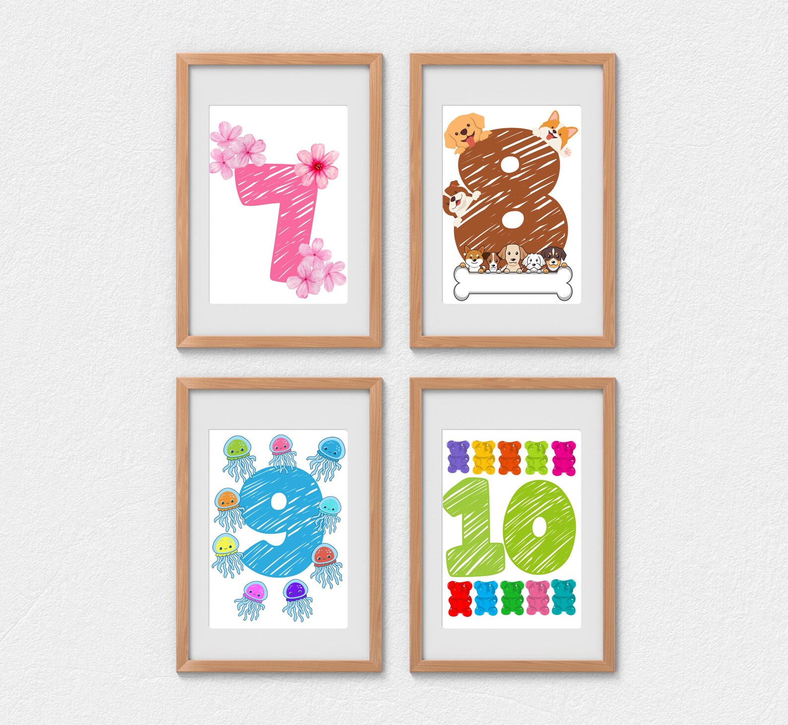 Customizable Classroom Resources-supplies -colorful Numbers for ...