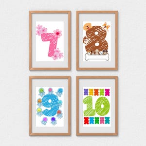Customizable Classroom Resources-supplies -colorful Numbers for ...