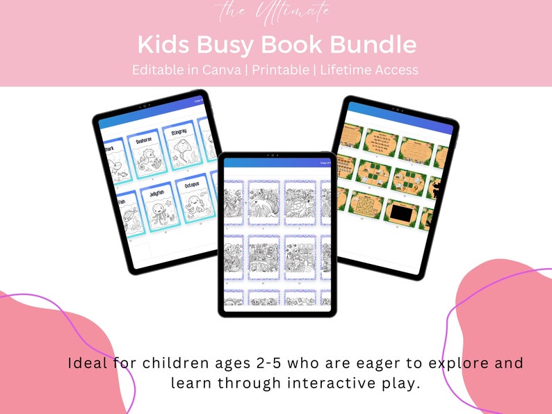 Back to School: the Ultimate BUSY BOOK BUNDLE for Kids | Printable and ...