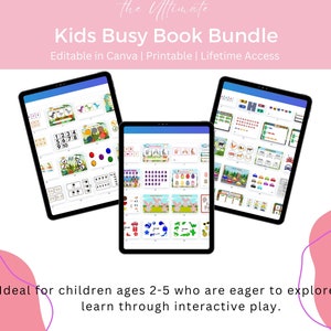 Back to School: the Ultimate BUSY BOOK BUNDLE for Kids | Printable and ...