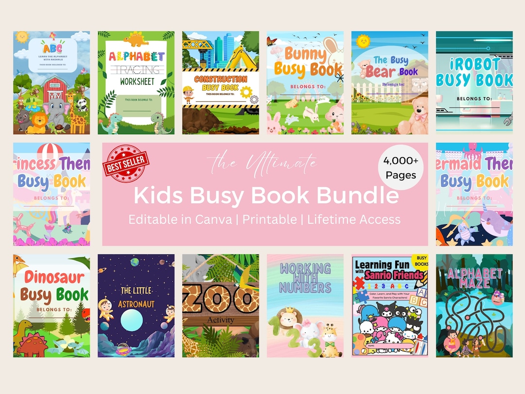 Back to School: the Ultimate BUSY BOOK BUNDLE for Kids | Printable and ...