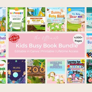 Back to School: the Ultimate BUSY BOOK BUNDLE for Kids | Printable and ...