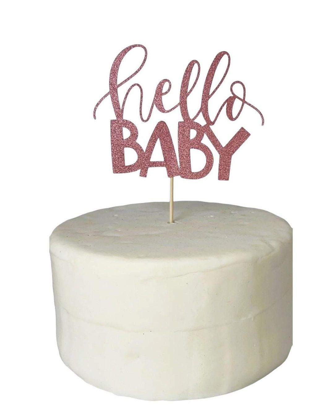 Hello Baby Cake Topper: Handmade Baby Shower Party Decor - Etsy