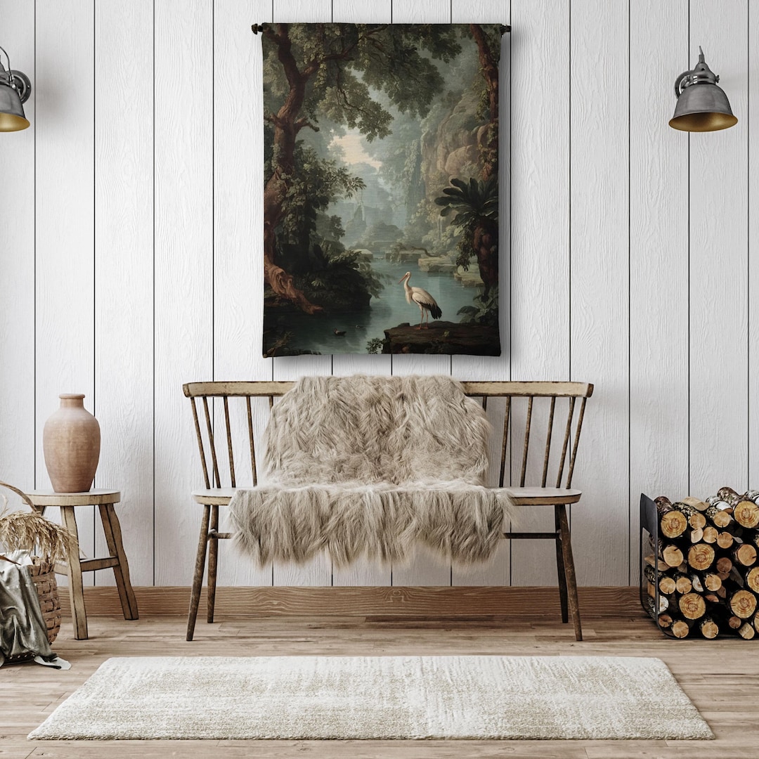 Verdure Style Landscape Woven Tapestry Classical Wall Hanging With ...