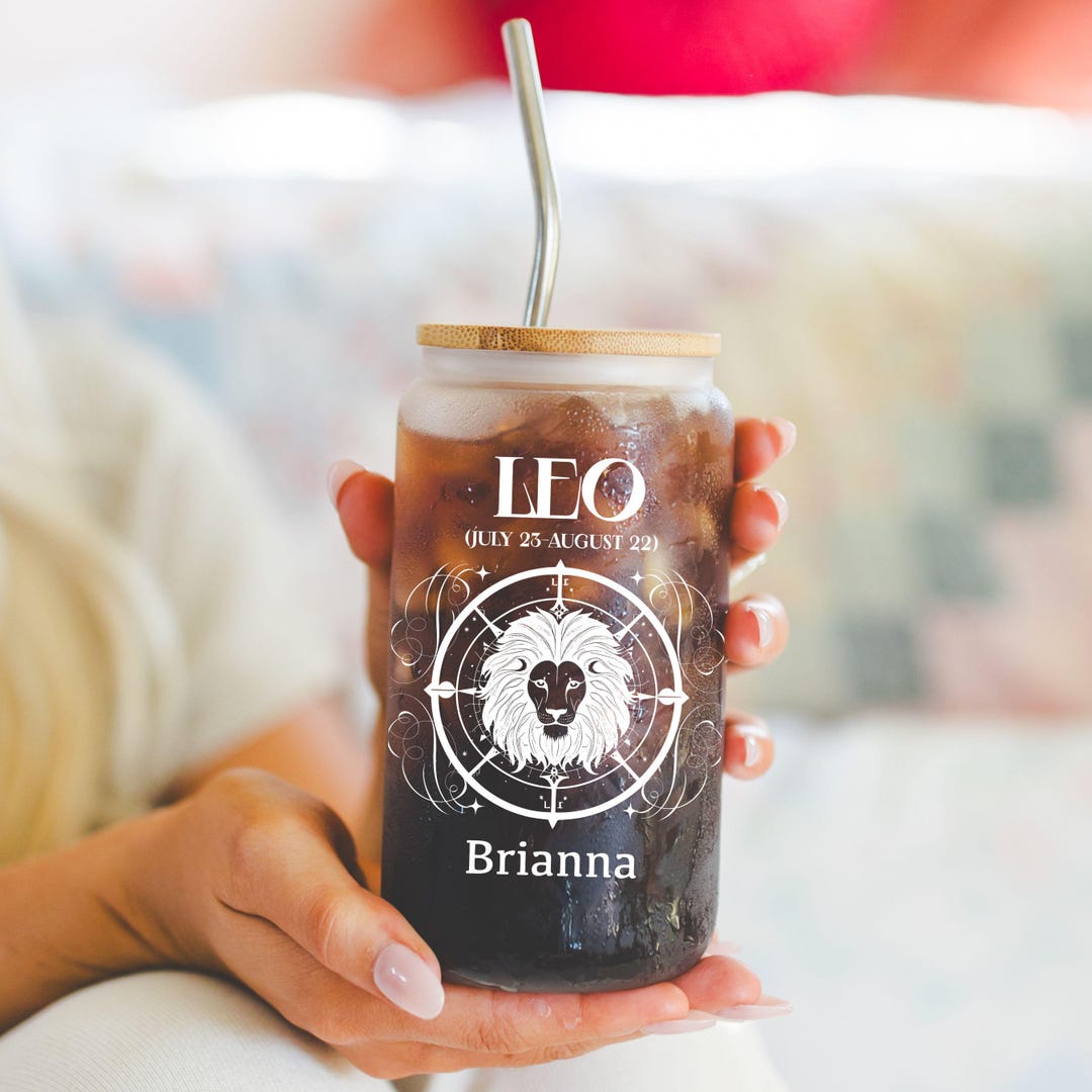 Leo Soda Can Glass - Etsy