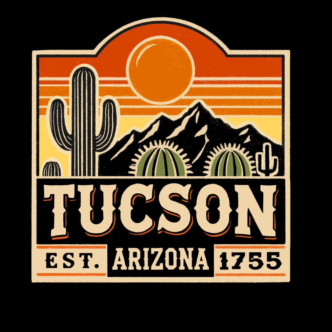 Tucson PNG | Retro Tucson | Arizona T-shirt | Tucson T-shirt | Western ...