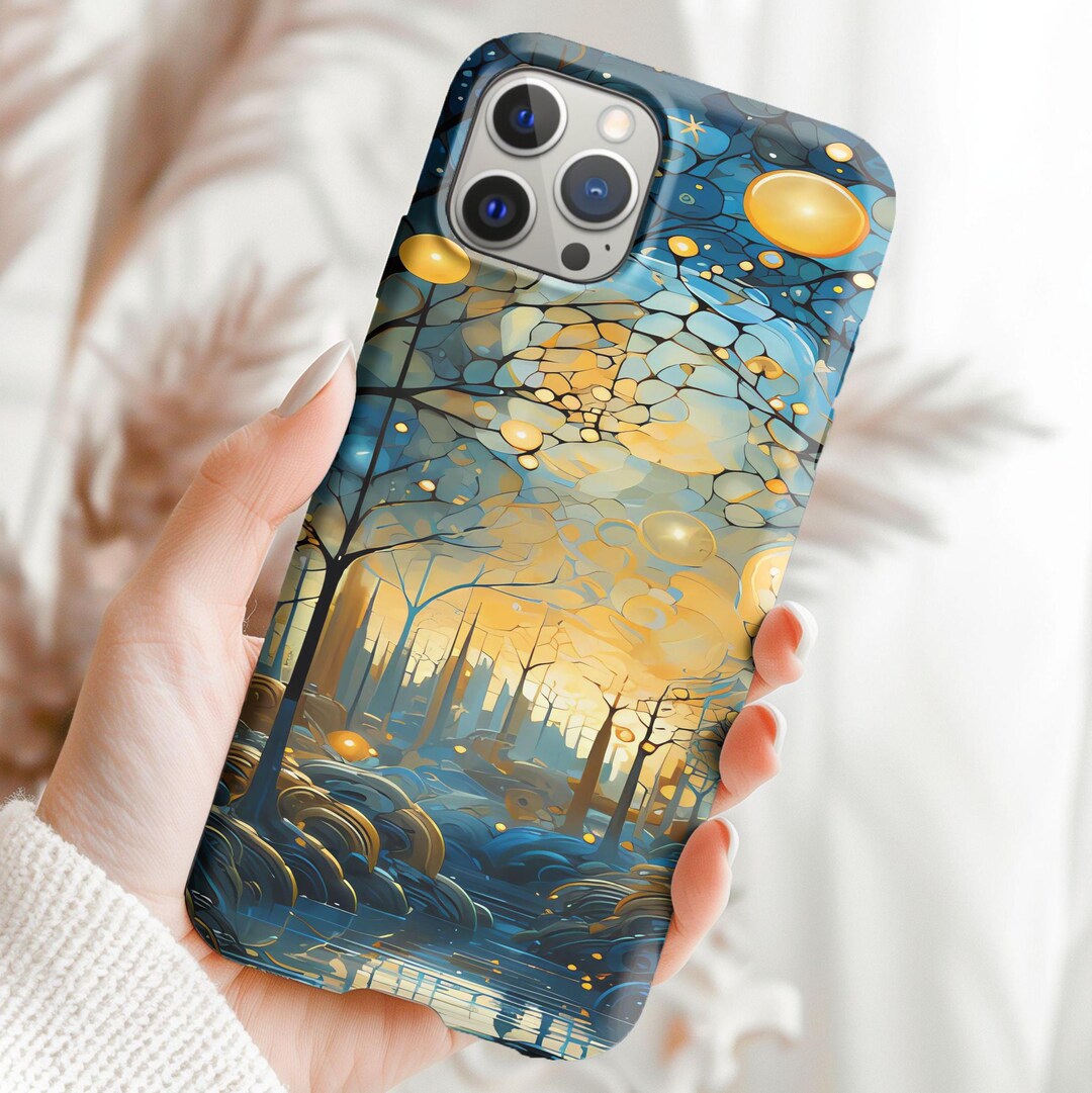 Mosaic Fantasy Art Magnetic Tough Cases | Dark Moody Forest Phone Case ...