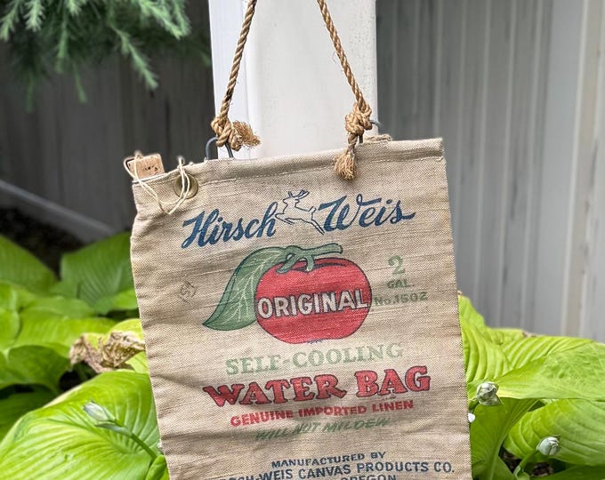 Vintage Hirsch Weis Original 2 Gallon Self-cooling Linen Water Bag - Etsy