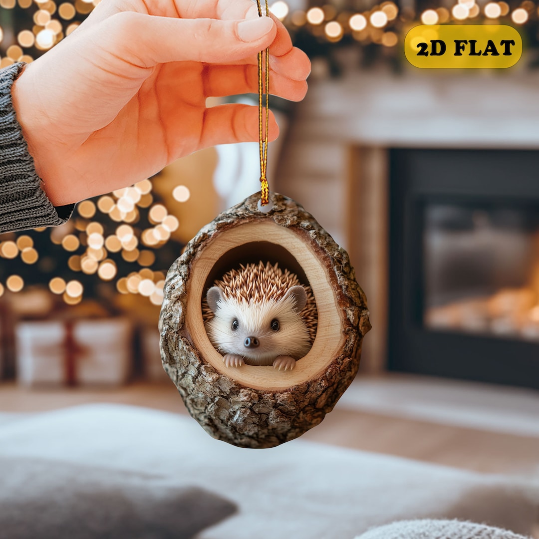 Hedgehog 2D Flat Ornament, Hedgehog Rearview Mirror Car Accessories ...