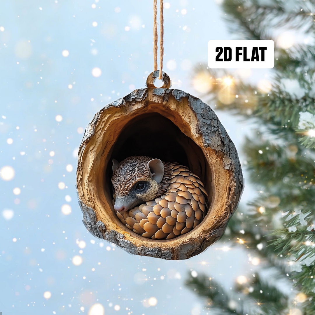 Pangolin 2D Flat Ornament, Pangolin Rearview Mirror Car Accessories ...