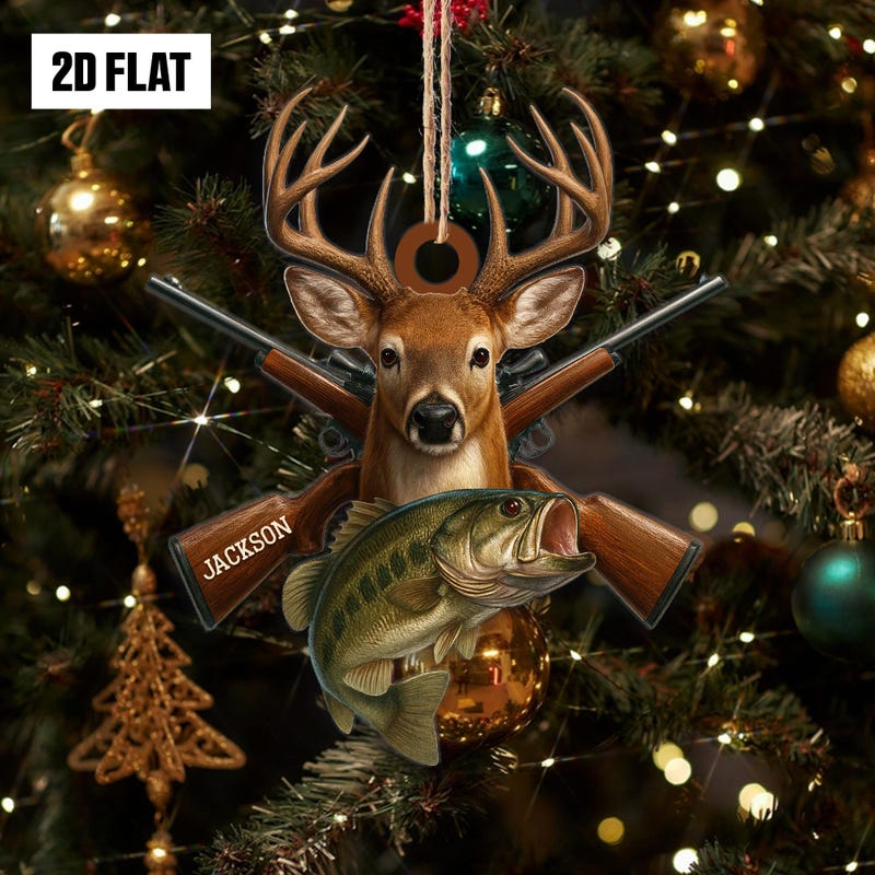 Hunting Christmas Ornaments - Etsy