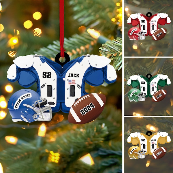 Football Christmas Ornament - Etsy