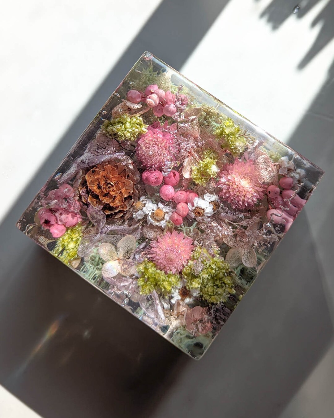 Resin Paperweight - Preserved Flowers - Etsy