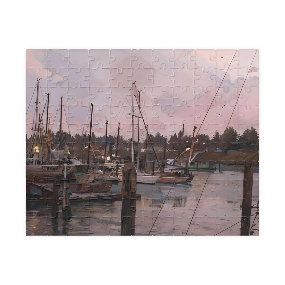 Sail Boats at Dock #1 (AI Hand Painting Edit) AI Series - Etsy