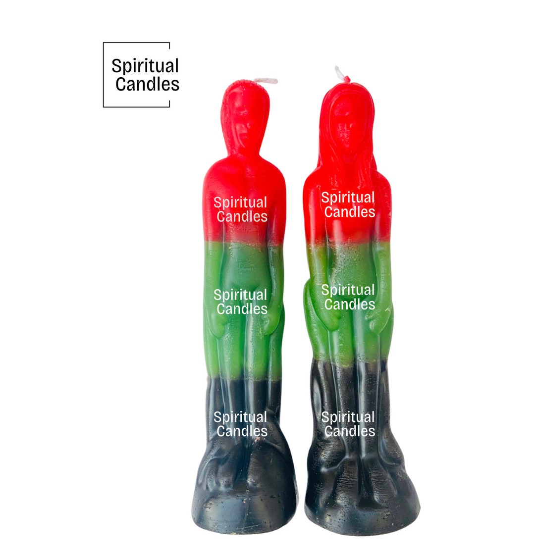 Triple Reversible Figure Candles, Figure Candles,love Spells, Cleansing ...