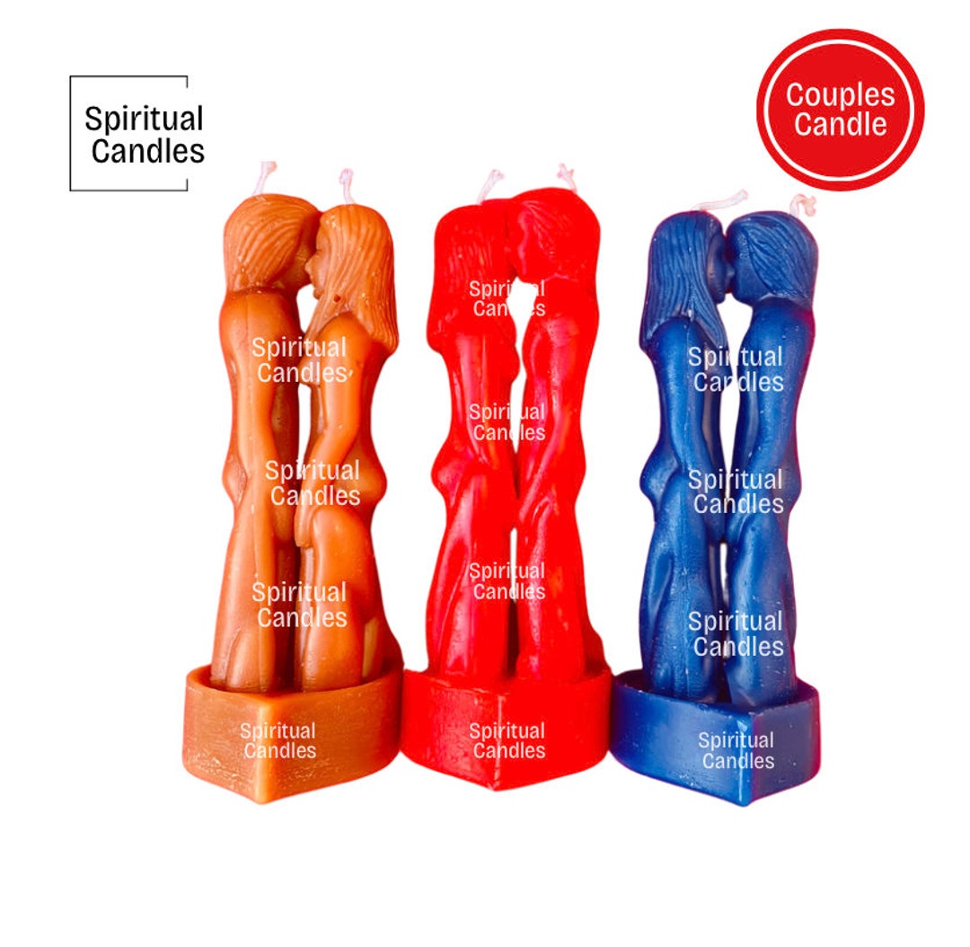 Couples Heart Candles, Spell Figure Candles, Couples Love Candles ...