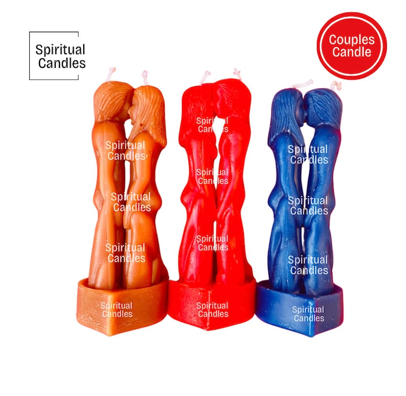 Couples Heart Candles, Spell Figure Candles, Couples Love Candles, Romance and Attraction ...