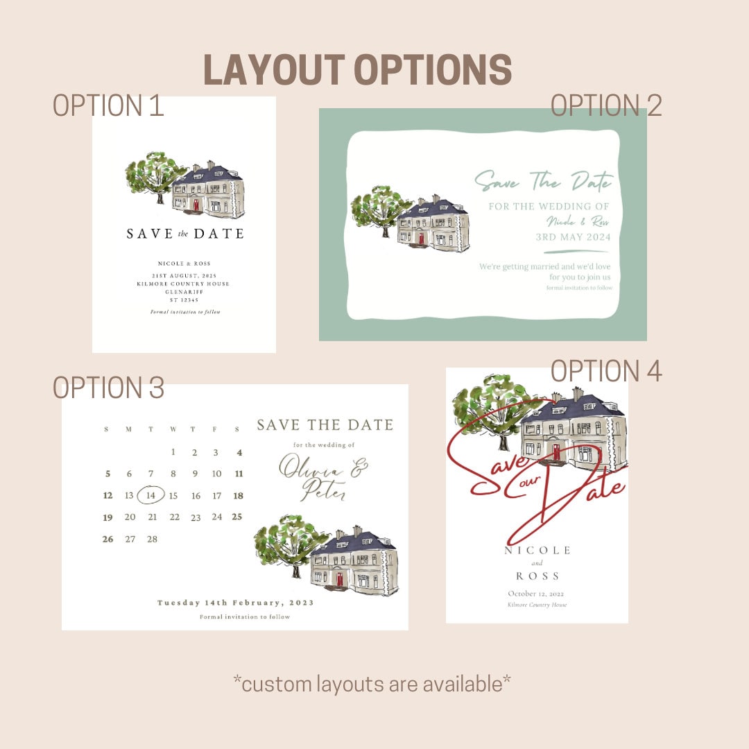 Bespoke Digital Save the Date Invitation Save the Date E-invite ...