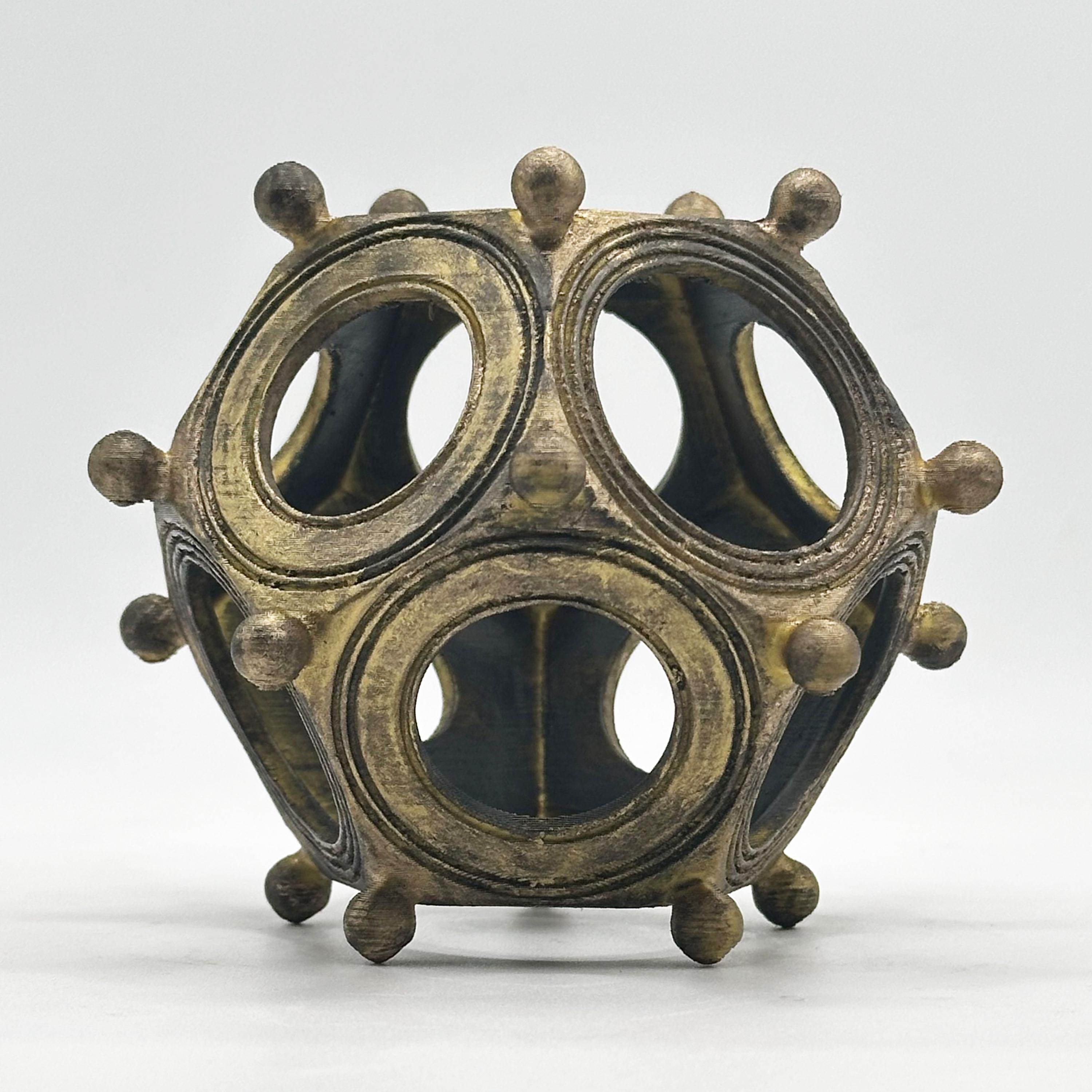 3D Printed Ancient Roman Dodecahedron | Historical Inspired | Gifts for ...