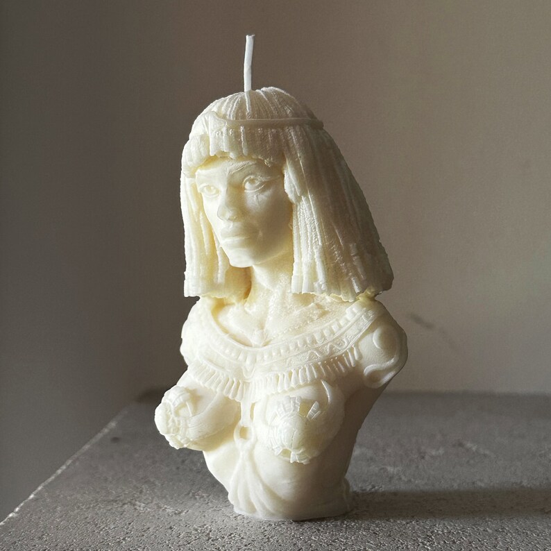 Cleopatra Candle Bust Queen of Egypt Classic Candle Bust - Etsy