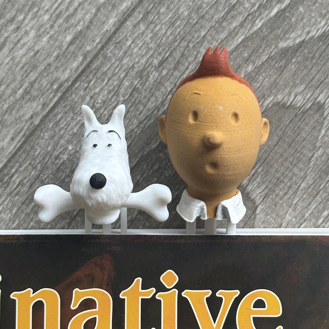 3D Printed Tintin Bookmark | Book Lover Gift | Book Accessories | the ...