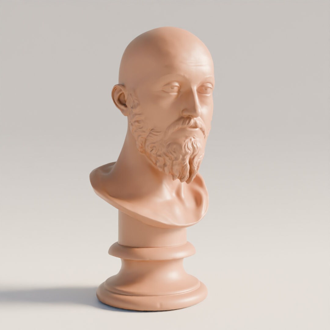 Greek Sculpture 3d Printable File Ancient Statue Socrates Sculpture ...