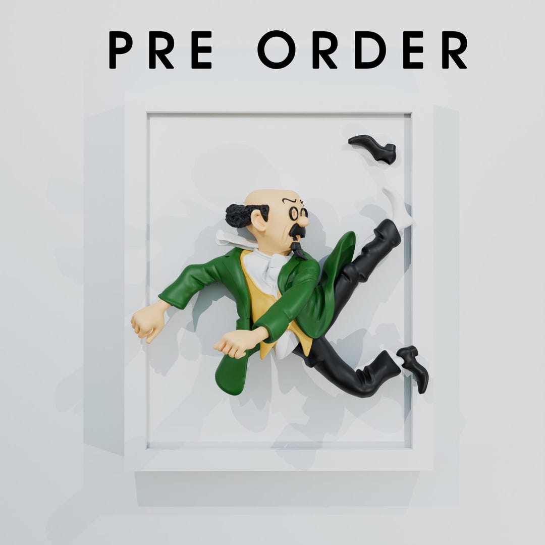 Professor Calculus Wall Art | the Adventures of Tintin Canvas Wall ...