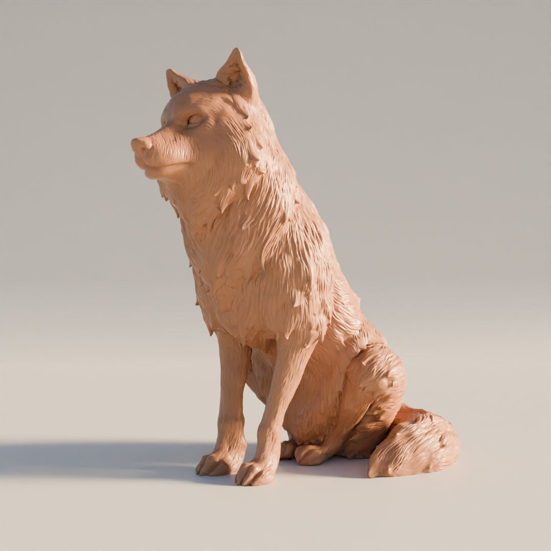 Wolf 3D Printable Designs | Animal STL File | 3D Printable Animal ...