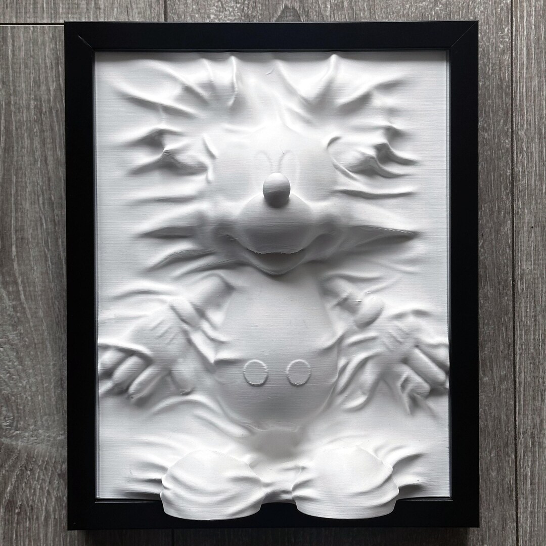 3D Printed Steamboat Willie Wall Art Sculpture | Wall Sculpture ...