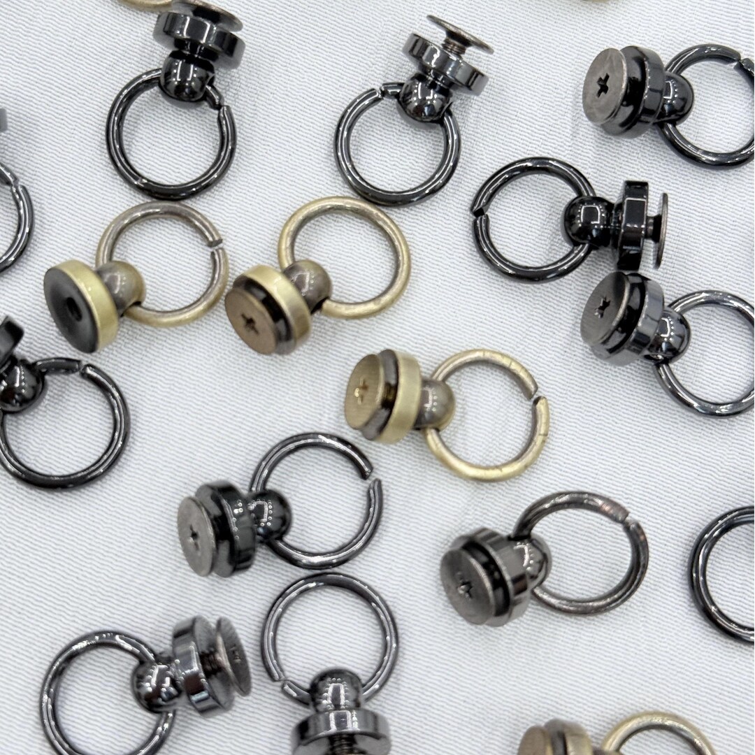 10 Pcs 20mm8mm Chicago Screw O Ring Screw Rivet for Decoration O-ring ...