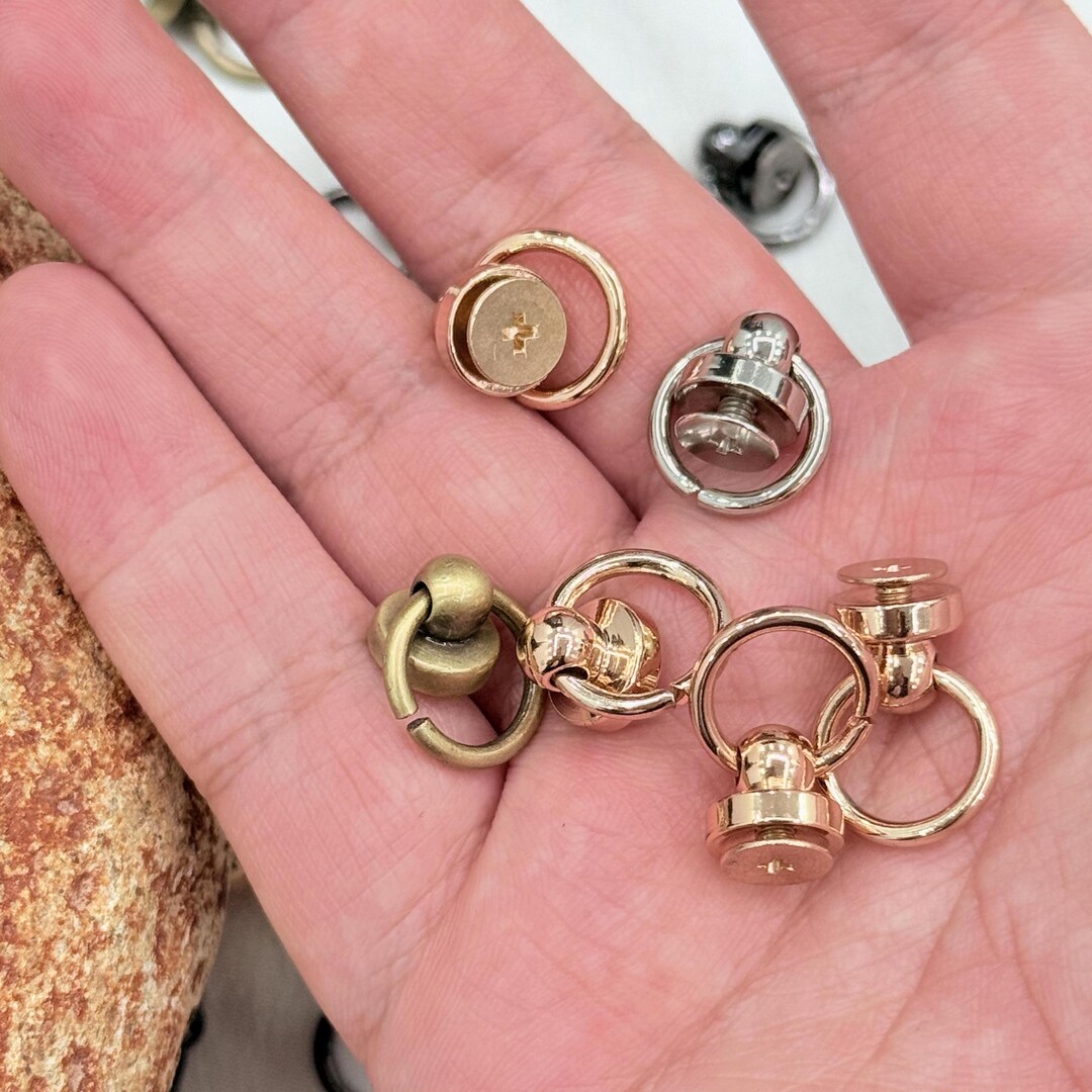 20 Pcs 20mm8mm Chicago Screw O Ring for Making Collars Screw Connector ...