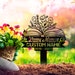 Personalized Floral Book Teacher Memorial Stake,teacher Name Sign,book ...