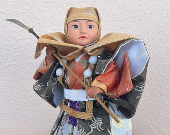 Vintage Japanese Samurai Warrior Doll - Etsy