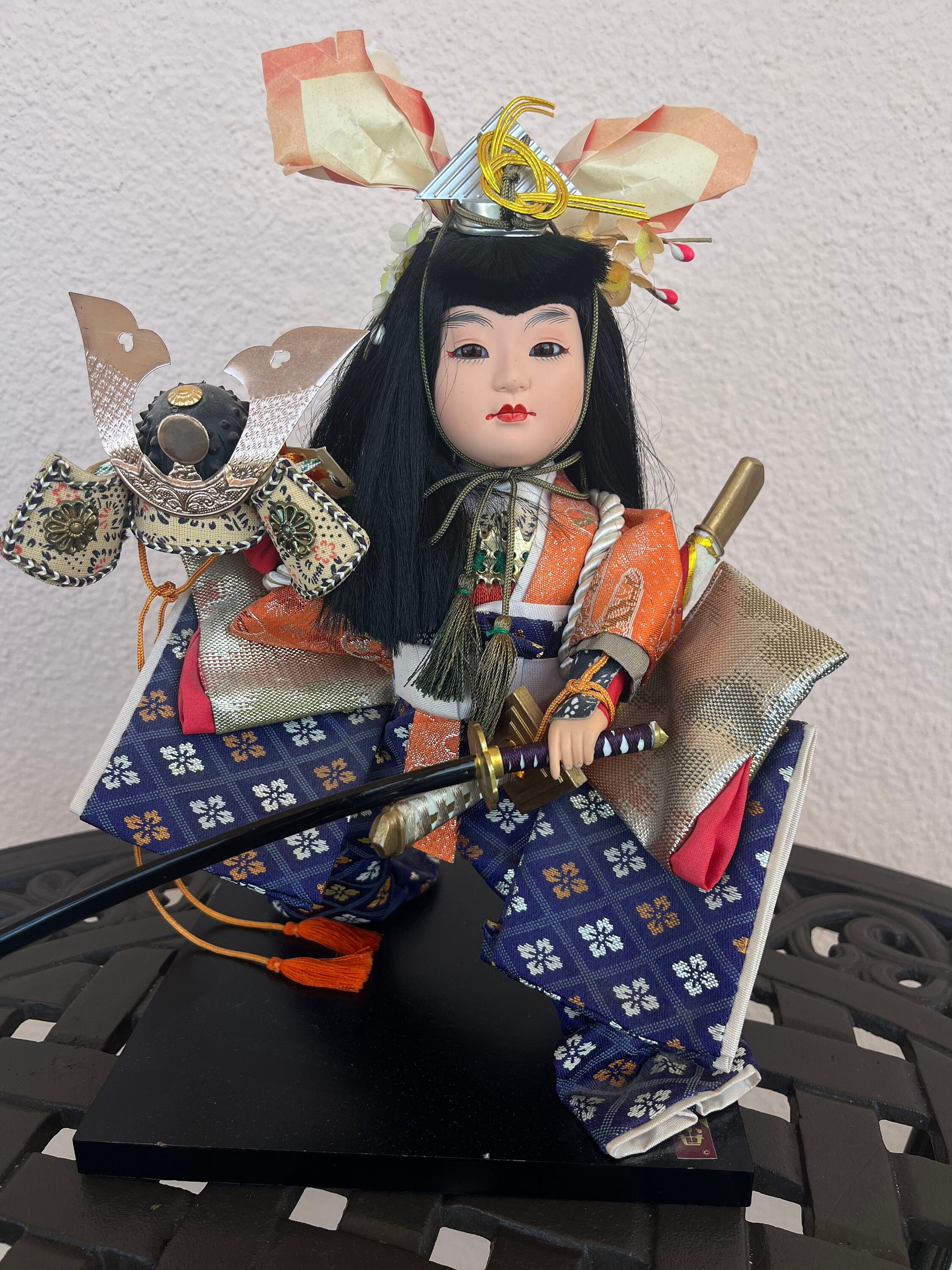 Vintage Japanese Samurai Warrior Doll - Etsy